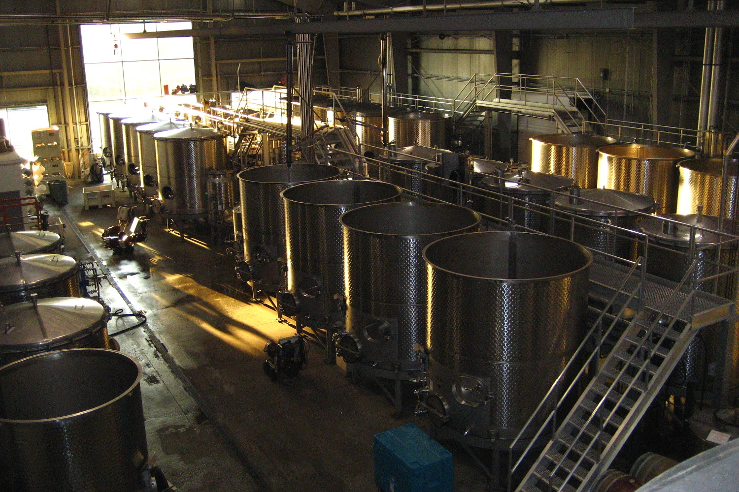 Red Fermentation Vessels - the drifting winemaker